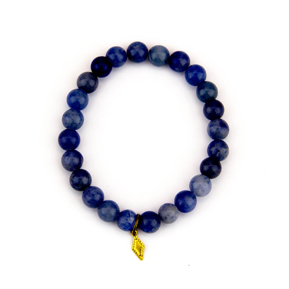 Blue Adventurine Stone Mala Bracelet – Santore Company